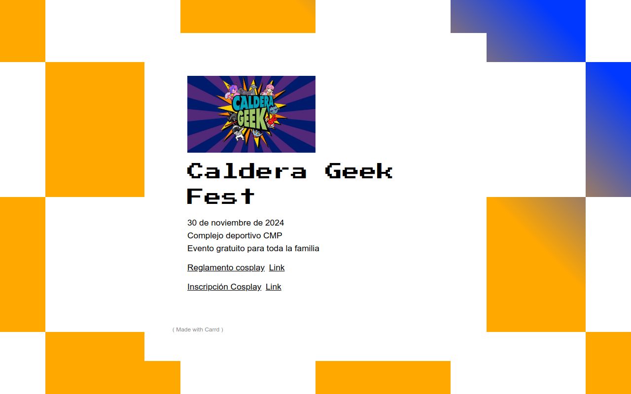 Caldera Geek Fest